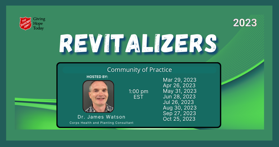 Revitalizer's Community of Practice - Salvation Army Canada